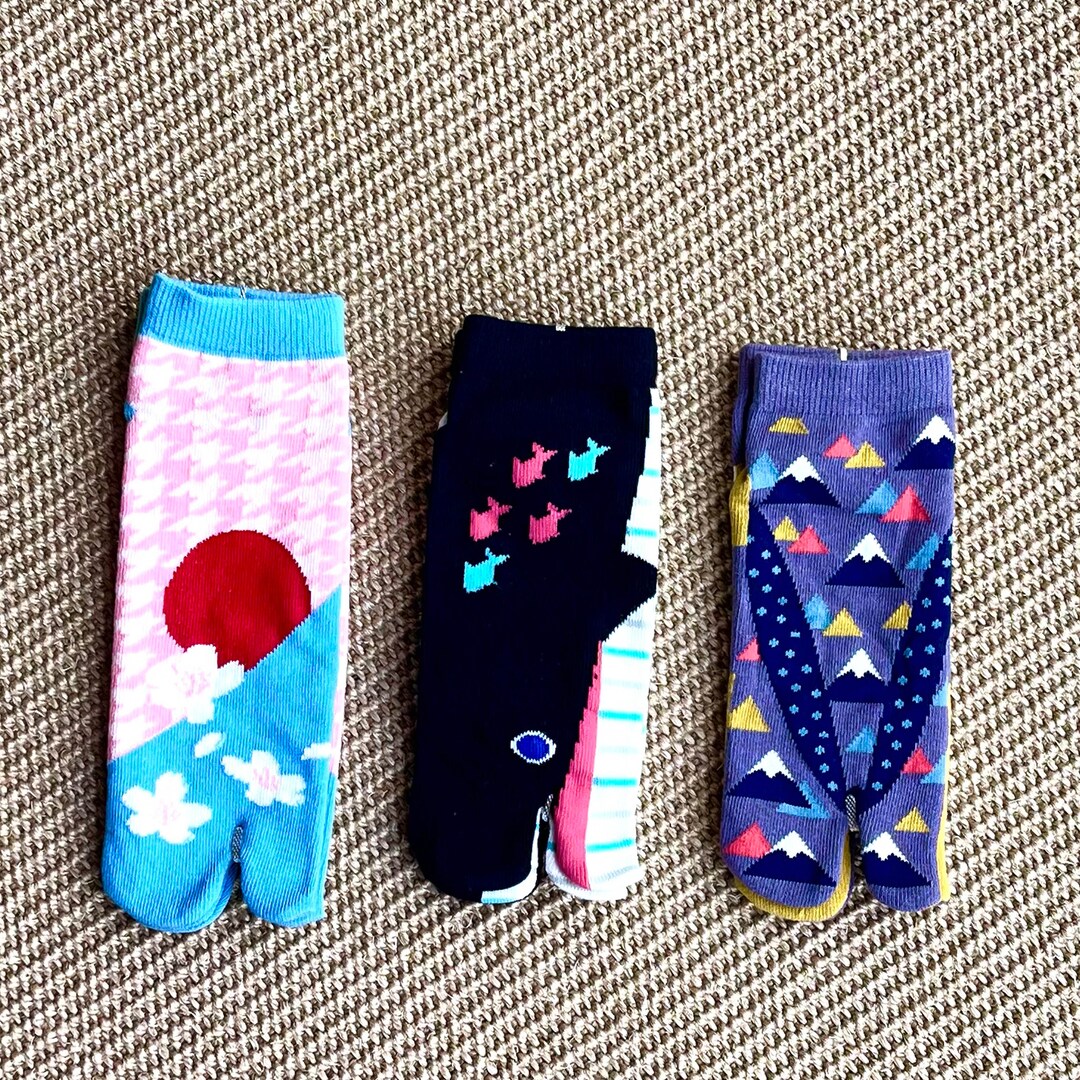 Winter Tabi Socks,japanese Style, Unisex Split-toe, Tabi Cotton Socks ...
