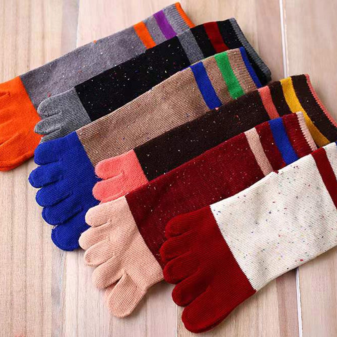 Winter Split-toe Socks ,japanese Style, Unisex Split-toe, Tabi Cotton ...