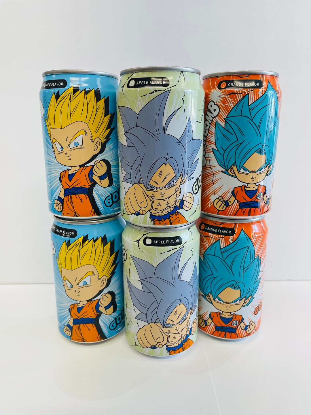 Ocean Bomb Sparkling Flavored Water Anime Goku/gohan - Etsy