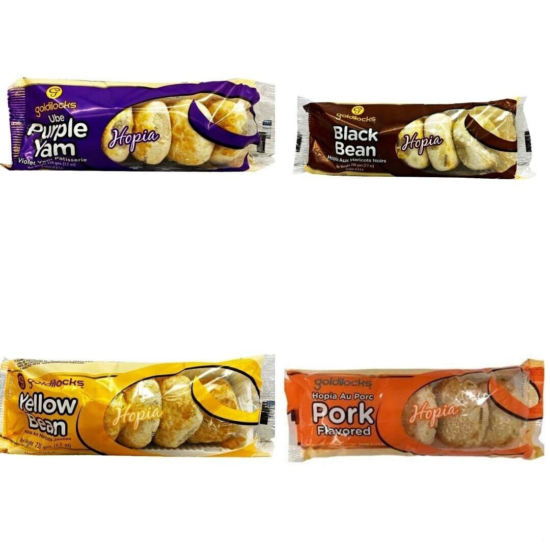 4 Pack Philippine Hopia Goldilocks Ube Black Bean Yellow - Etsy