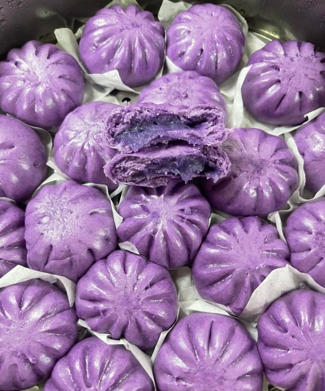 Ube Pao Ube Siopao With Purple Ube Filling 1/2 Dozen - Etsy