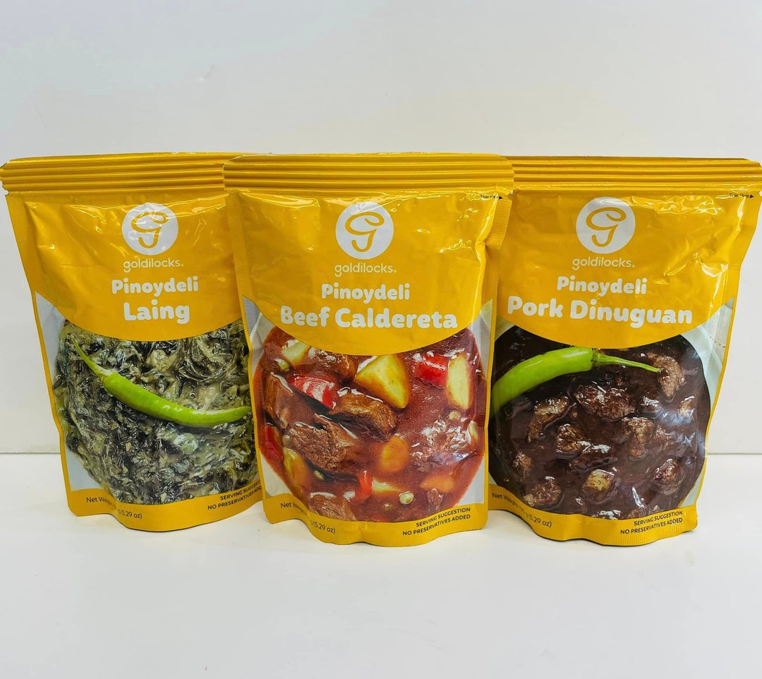 Goldilocks Pinoy Deli Ready Serve Meal Ulam Laing, Kaldereta, Dinuguan ...