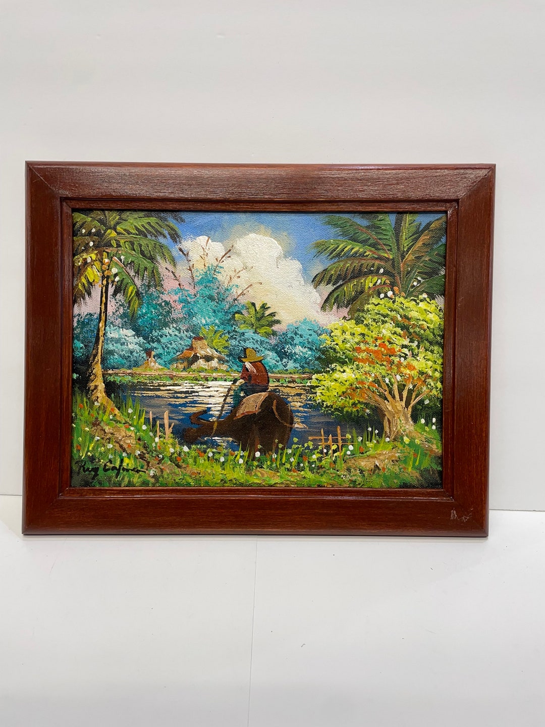 Oil Painting on Canvas PHILIPPINES ART bukid 10x14 - Etsy