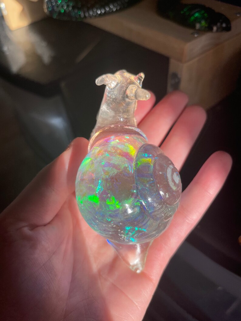 Aura Snail Gemstone Snail Paper Weight - Etsy