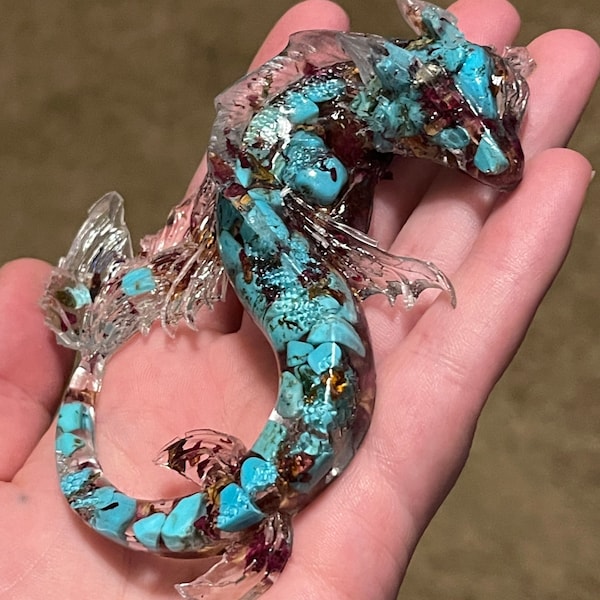 Turquoise Dragon - Etsy