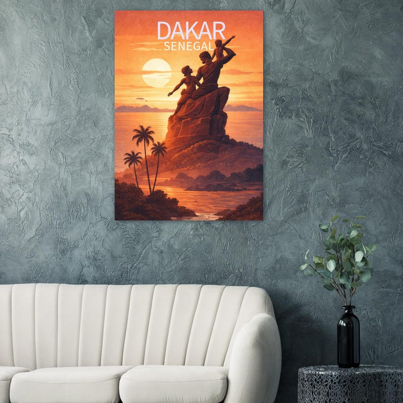 Travel Poster – Dakar, Senegal - Etsy