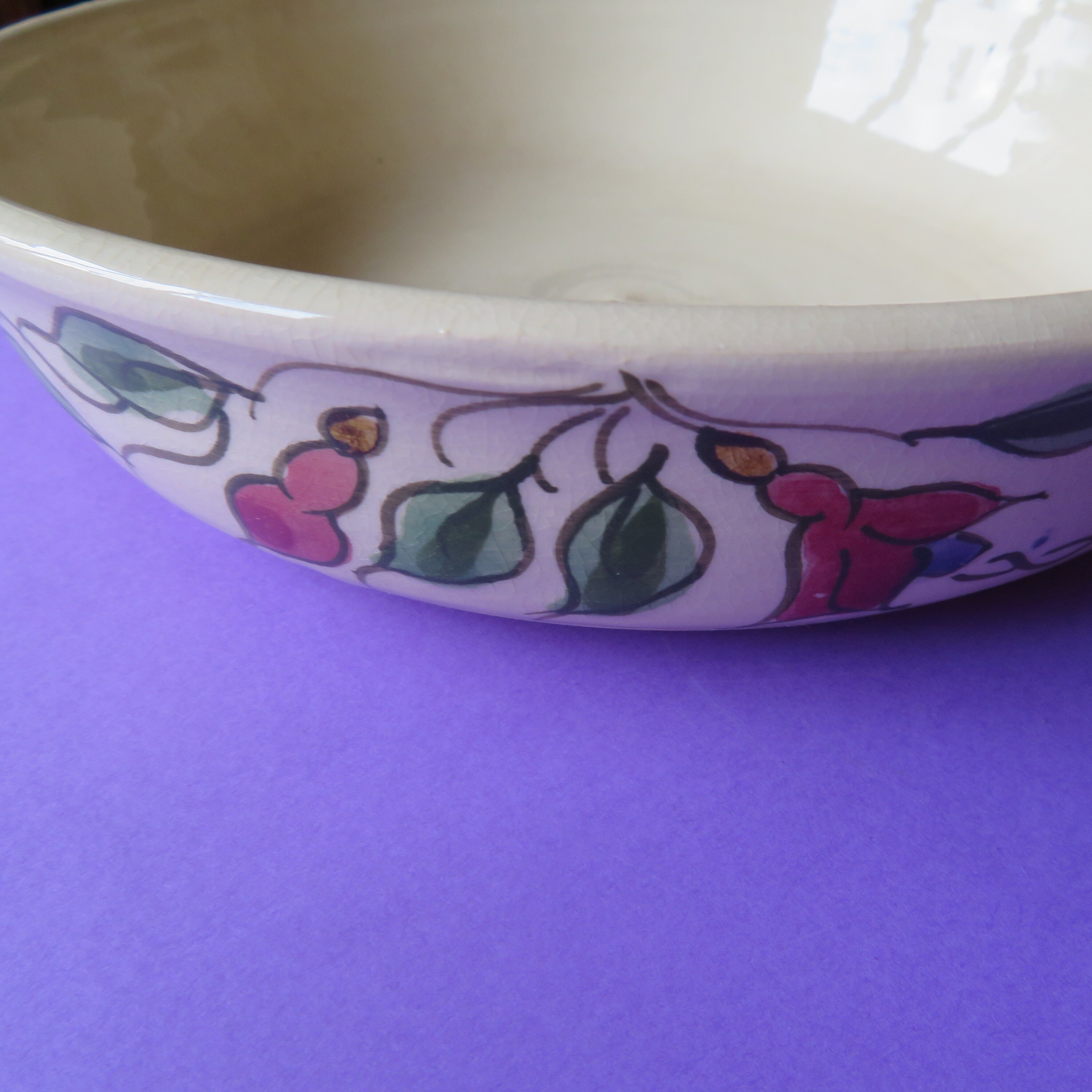 Irish Kylemore Pottery 8 Bowl With Fuchsia Pattern, Kylemore Abbey ...
