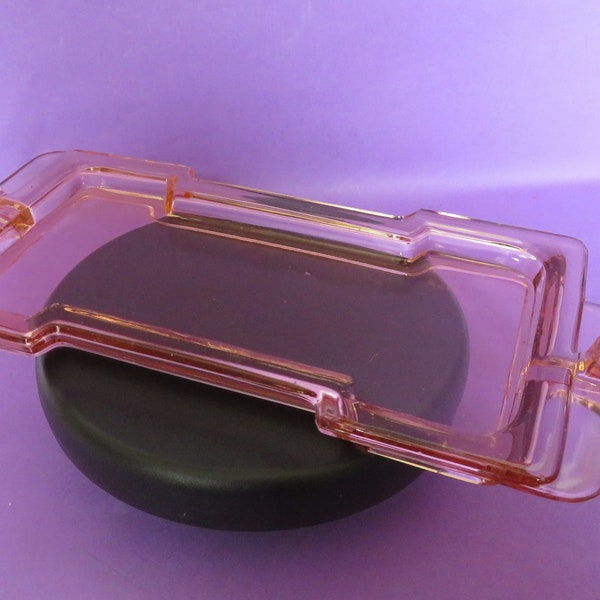 Pink Glass Tray - Etsy