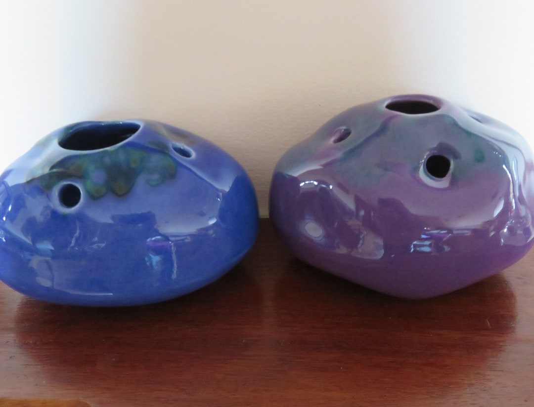 Irish Achill Studio Pottery Vases, Flower Frogs, Achill Island Pottery ...