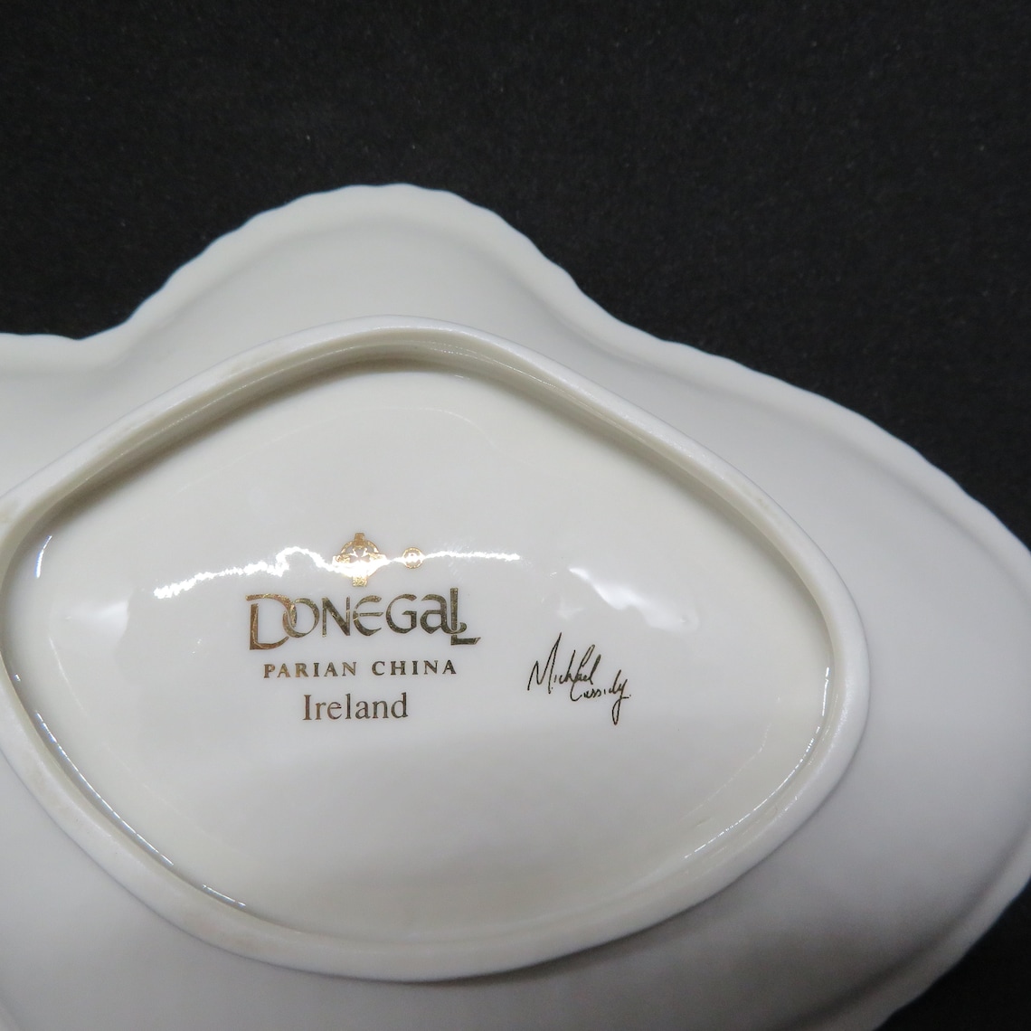 Irish Donegal Parian China Trinket Dish, Sweet Dish in Celtic Animal ...