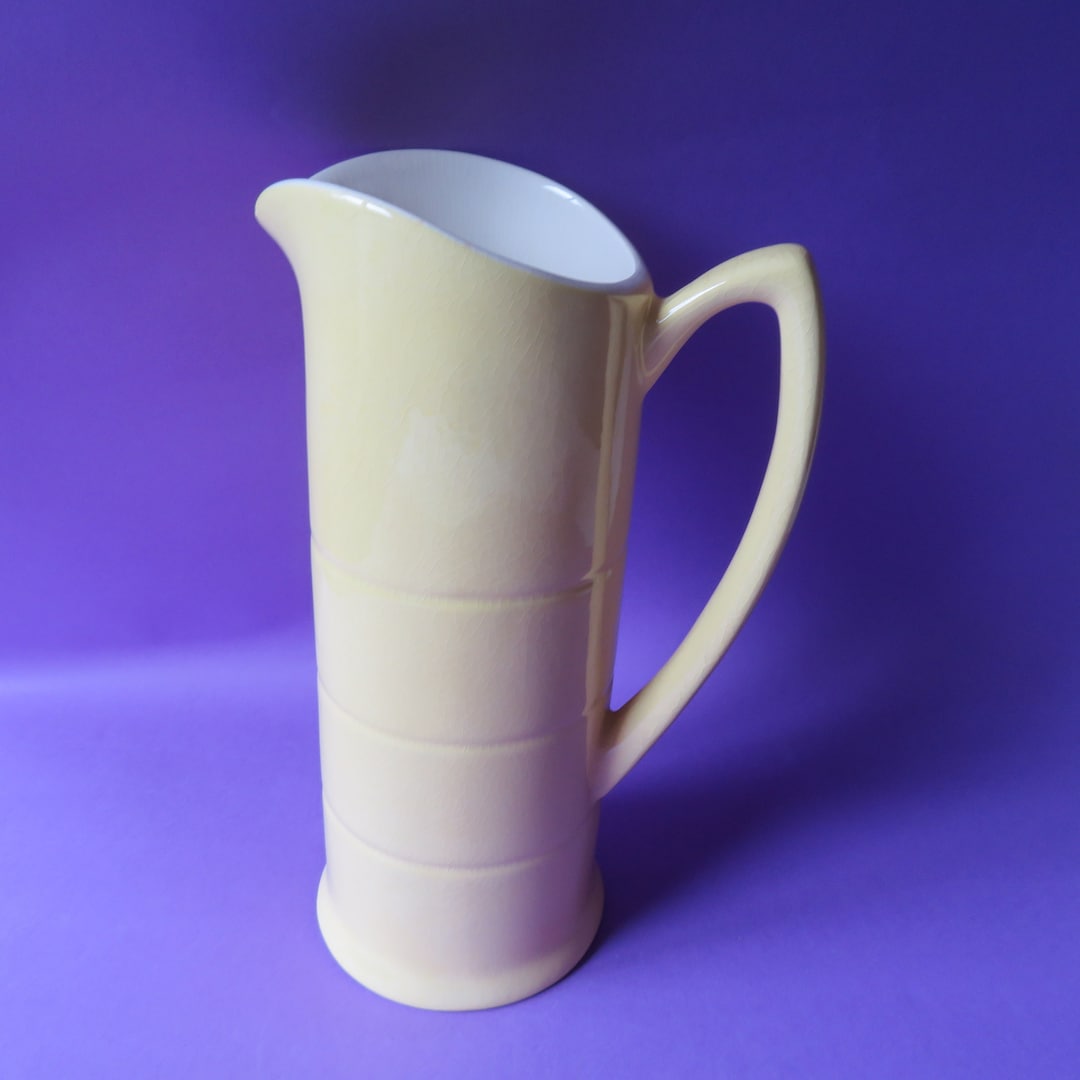 Rare Irish Arklow Pottery Tall Litre Jug/pitcher From the 1960s, With ...