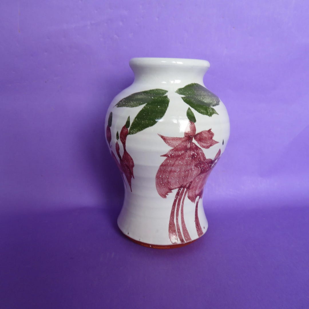 Irish Studio Pottery Vase by Judy Green, Floral Pottery Posy Vase ...