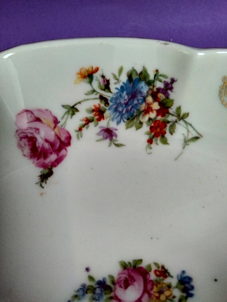 German K. Steinmann Porcelain Condiment Dish With Backstamp Dating 1929 ...