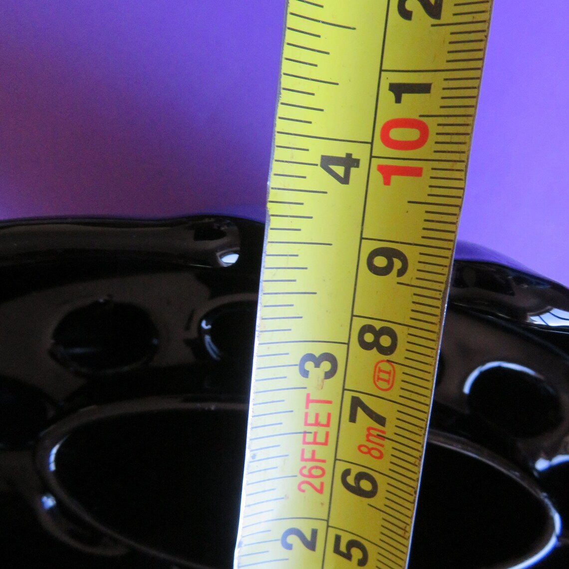 Bagley Black Glass Vase/bowl in the Bristol Pattern 3145 Produced From ...