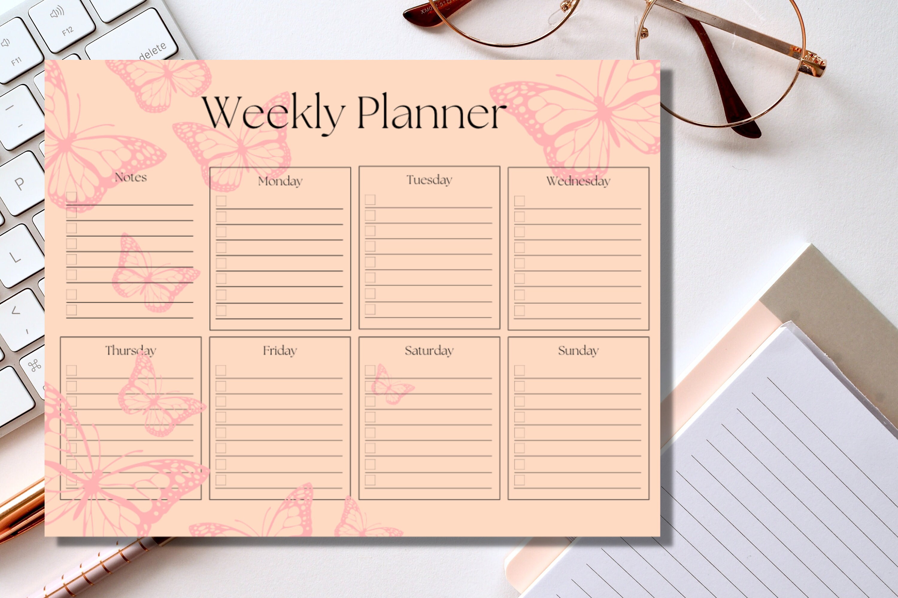Weekly Planner Printable to Do List - Etsy