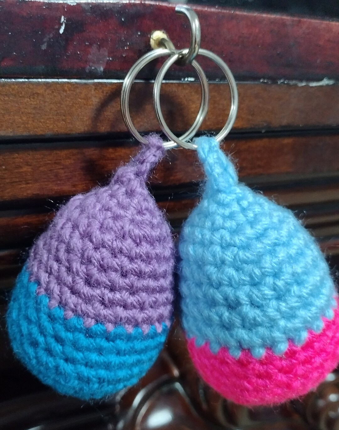 Handmade Crochet Easter Egg Keychain - Etsy