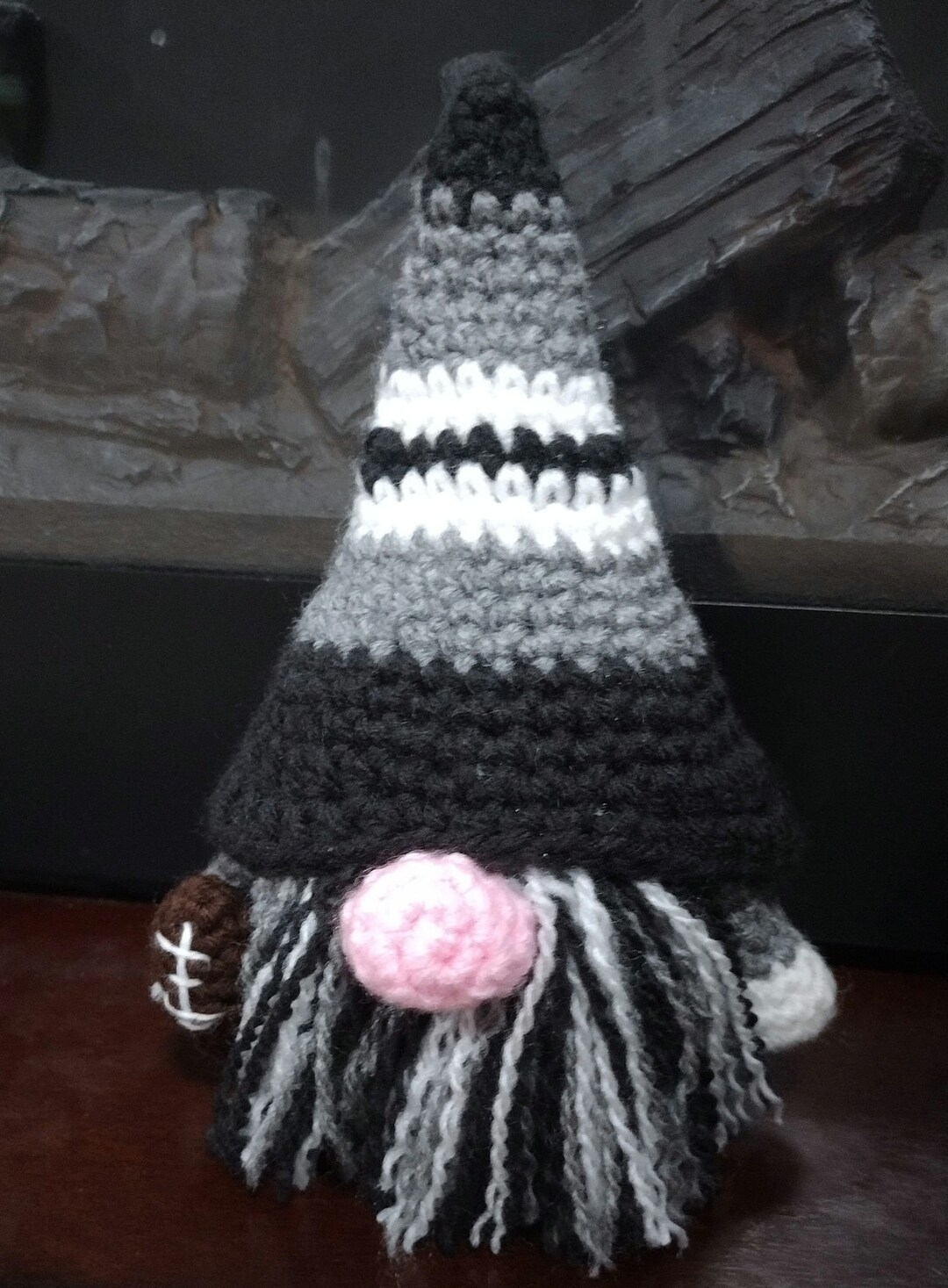 Las Vegas Raiders Inspired Handmade Crochet Gnome - Etsy