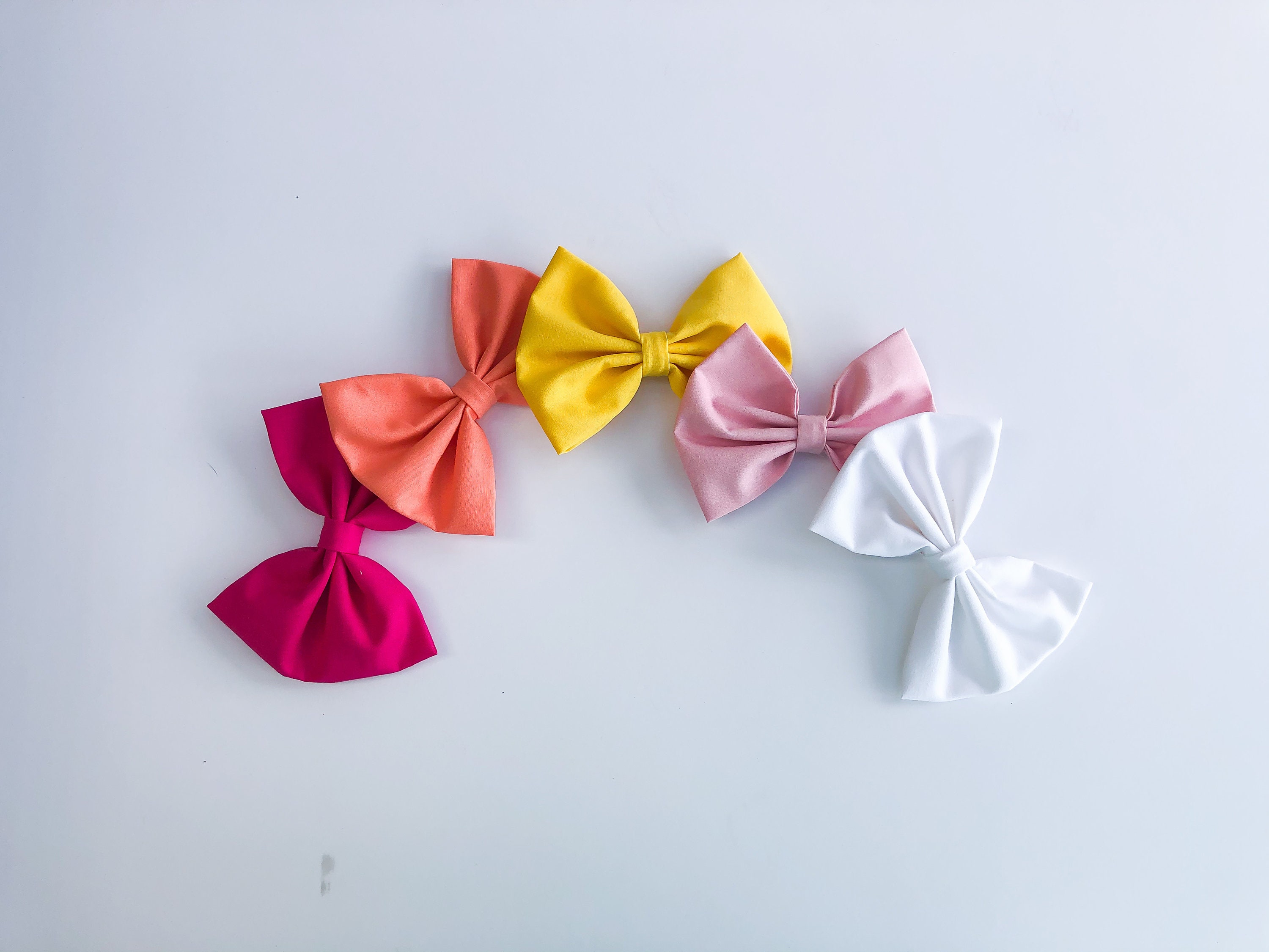 Solid Color Bows (individually Sold) | Plain Colored Bow | Pink Bow ...