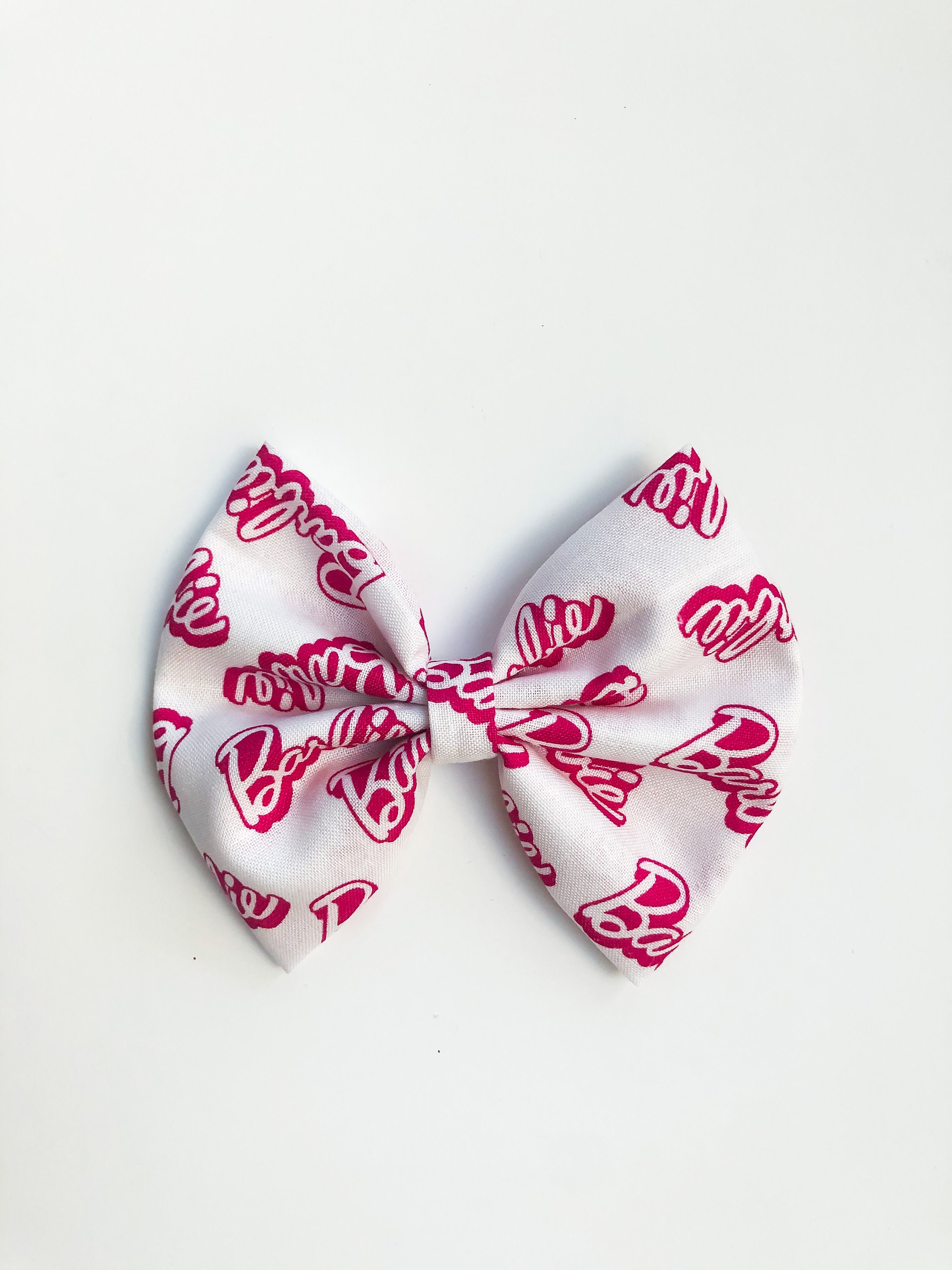 Spring Bows Set of 4 Barbie Bows Hot Pink Bow Black | Etsy