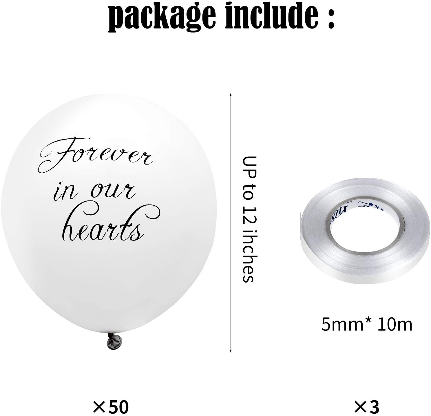 Funeral Balloons Memorial Balloons, Biodegradable Latex Balloons - Etsy