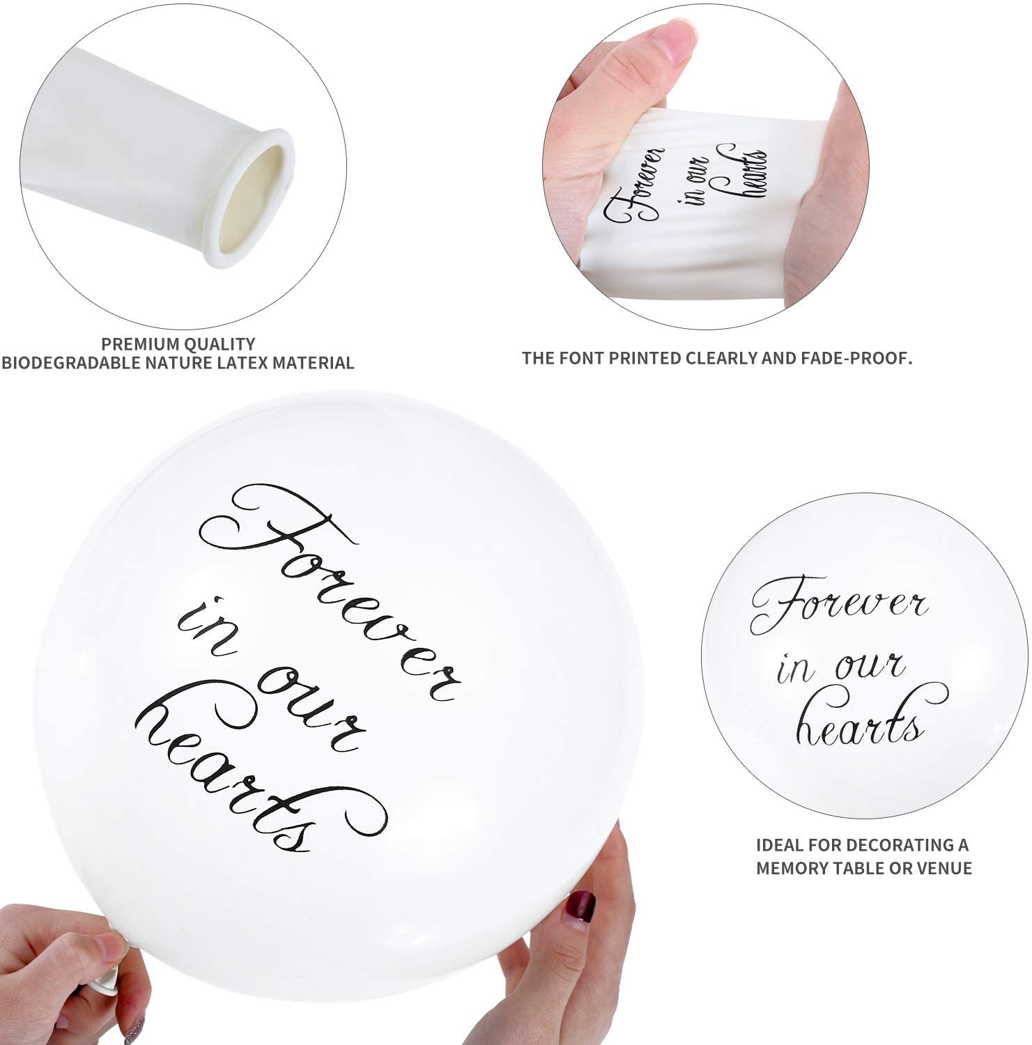 Funeral Balloons Memorial Balloons, Biodegradable Latex Balloons - Etsy