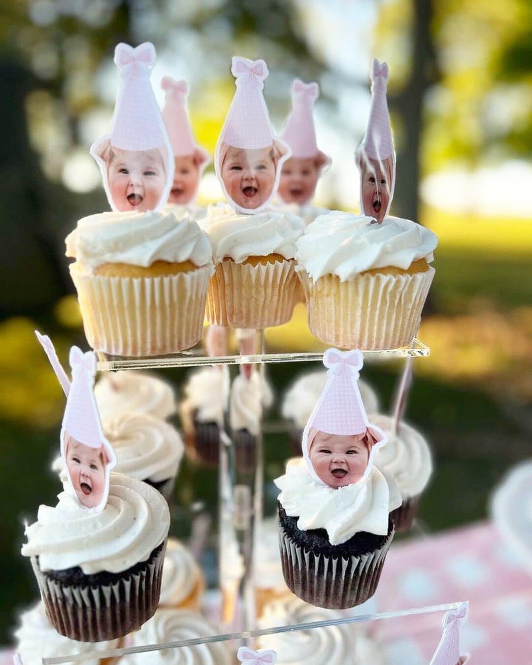 Custom Cupcake Toppers Face Cupcake Toppers Custom Face - Etsy
