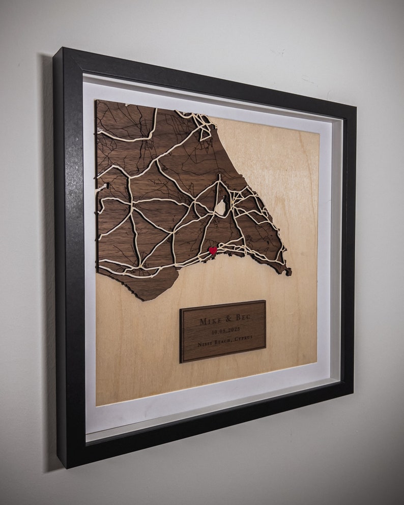 Custom City Map Personalised Laser-cut Map Topographic Wall - Etsy