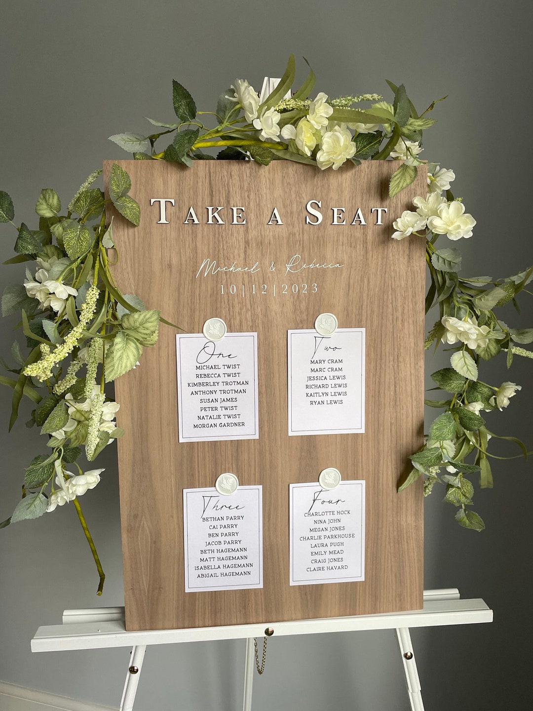 Wooden Seating Plan for Wedding Party Find Your Seat Sign for Wedding ...