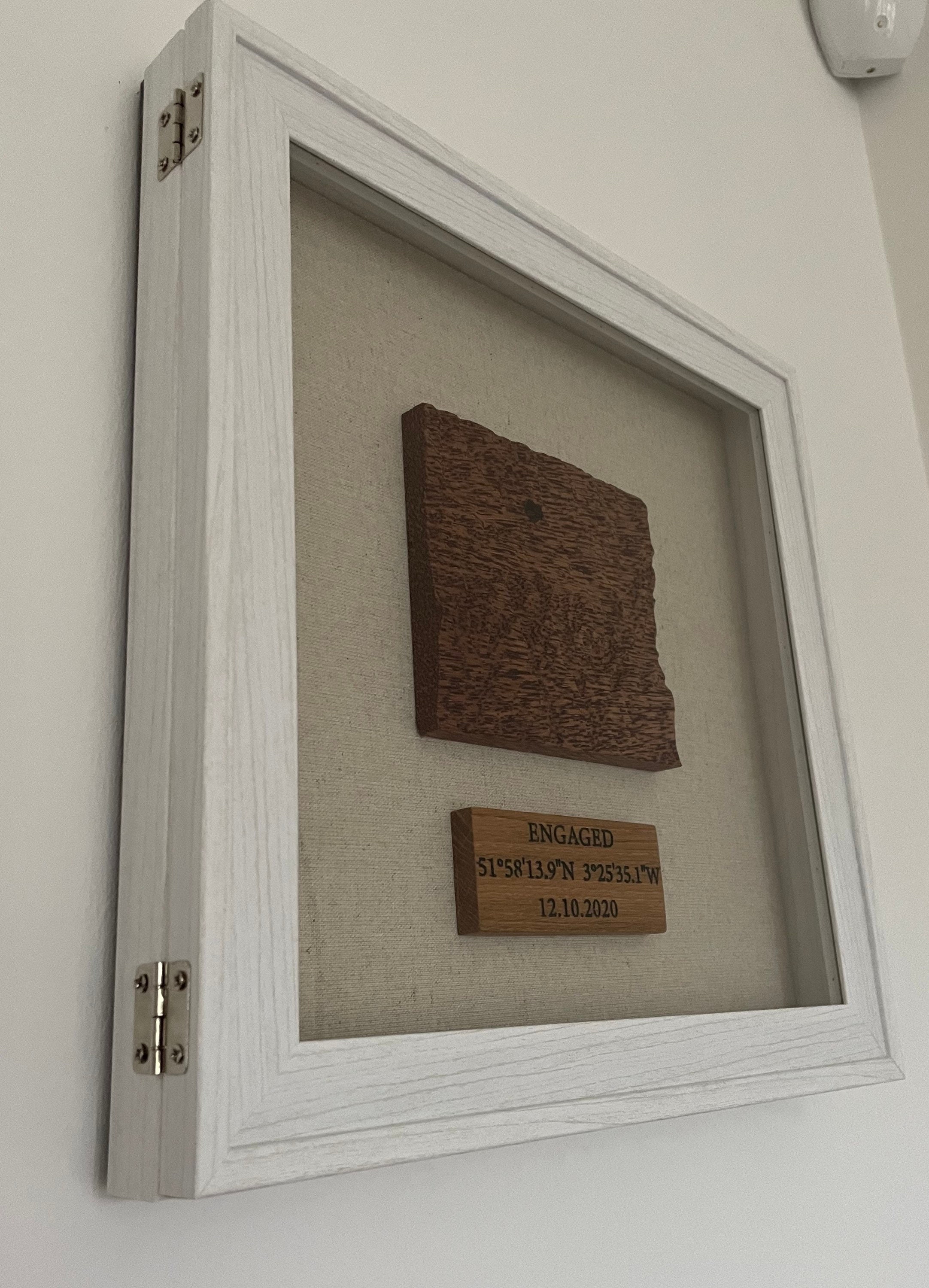 3D Relief Map Framed Wooden Map Topographical Map Personalised - Etsy UK