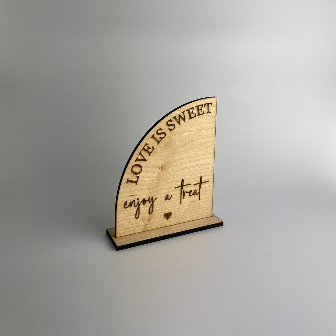 Wooden Sign for Sweet Cart Wedding Reception Table Decor for Wedding ...