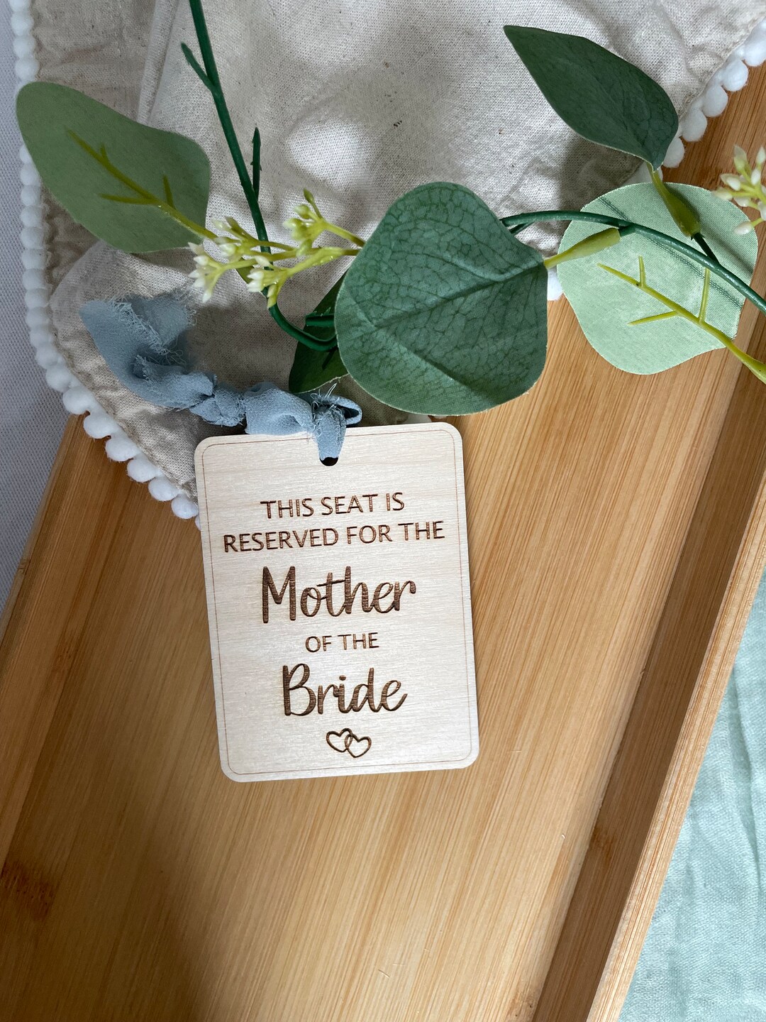 Reserved Seating Sign for Wedding Guests Wooden Customisable Sign With ...