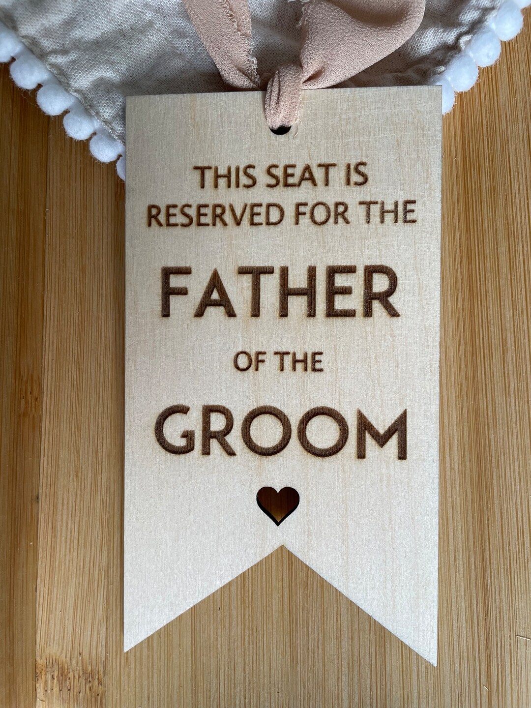 Reserved Seating Sign for Wedding Guests Wooden Customisable Sign With ...