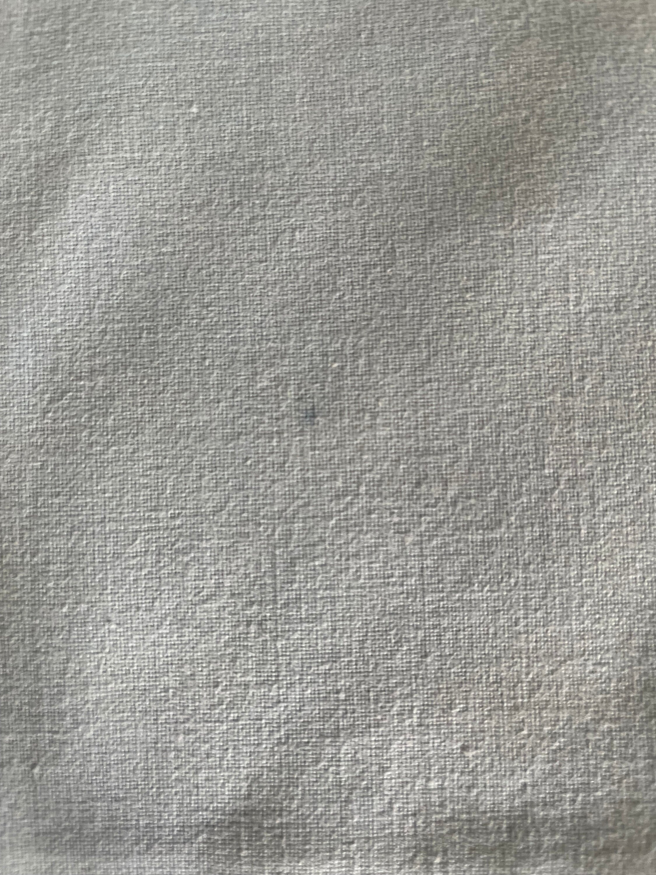 Vintage Blue Linen Tray Cloth/ Placemat, With White Floral Embroidery ...