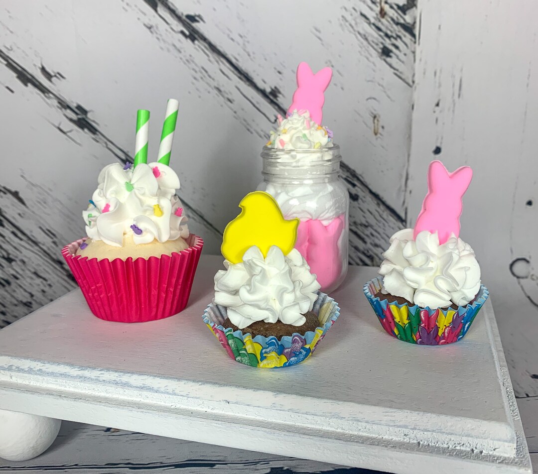Faux Easter Cupcakes, Fake Bake Cupcakes, Fake Easter, Cupcakes, Tier ...