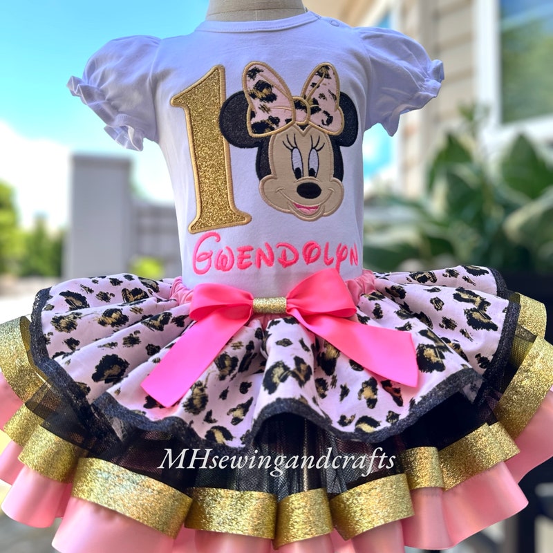 4t Leopard Minnie Mouse T Shirt - Etsy