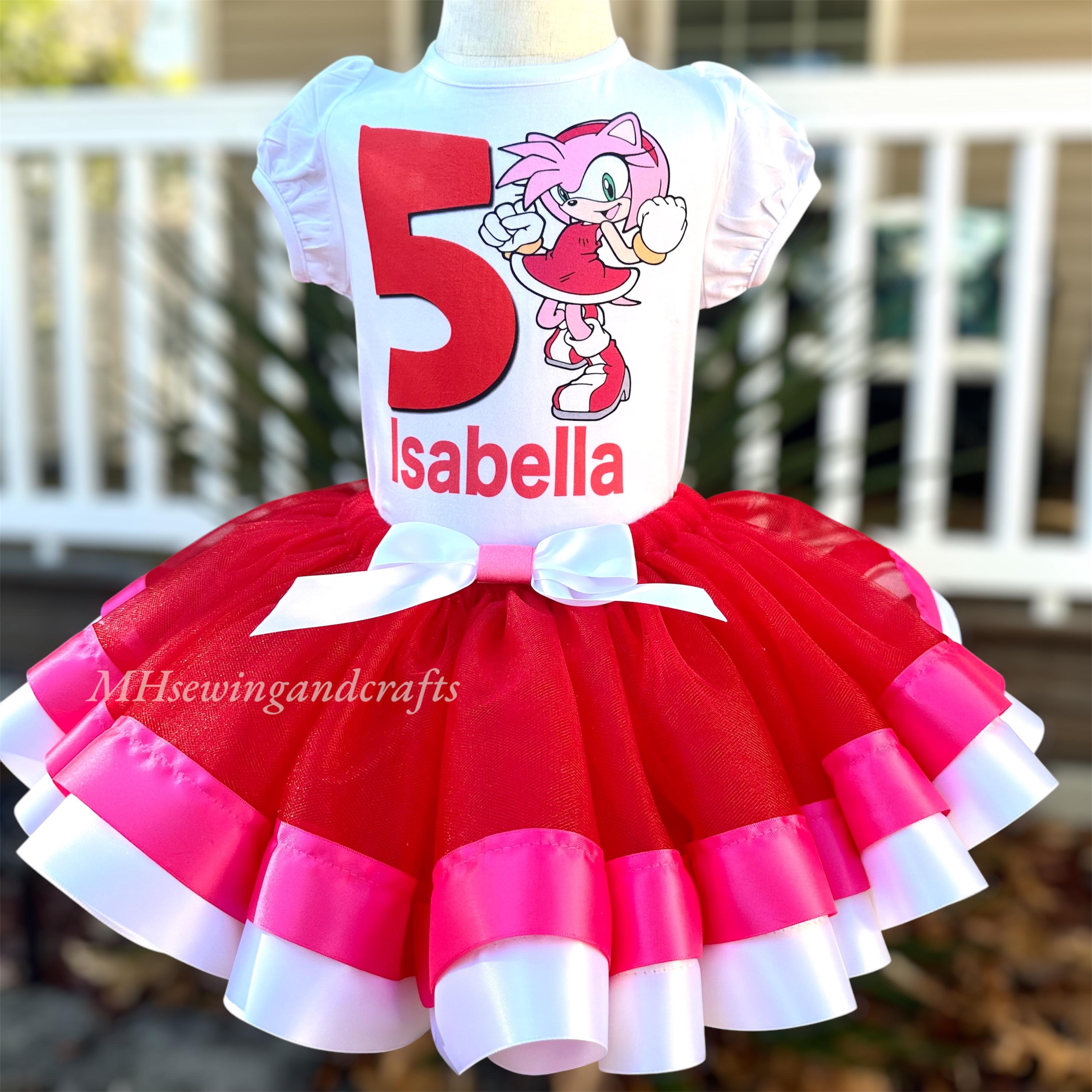 Amy Rose Birthday Outfit: Personalized Tutu & Shirt - Etsy