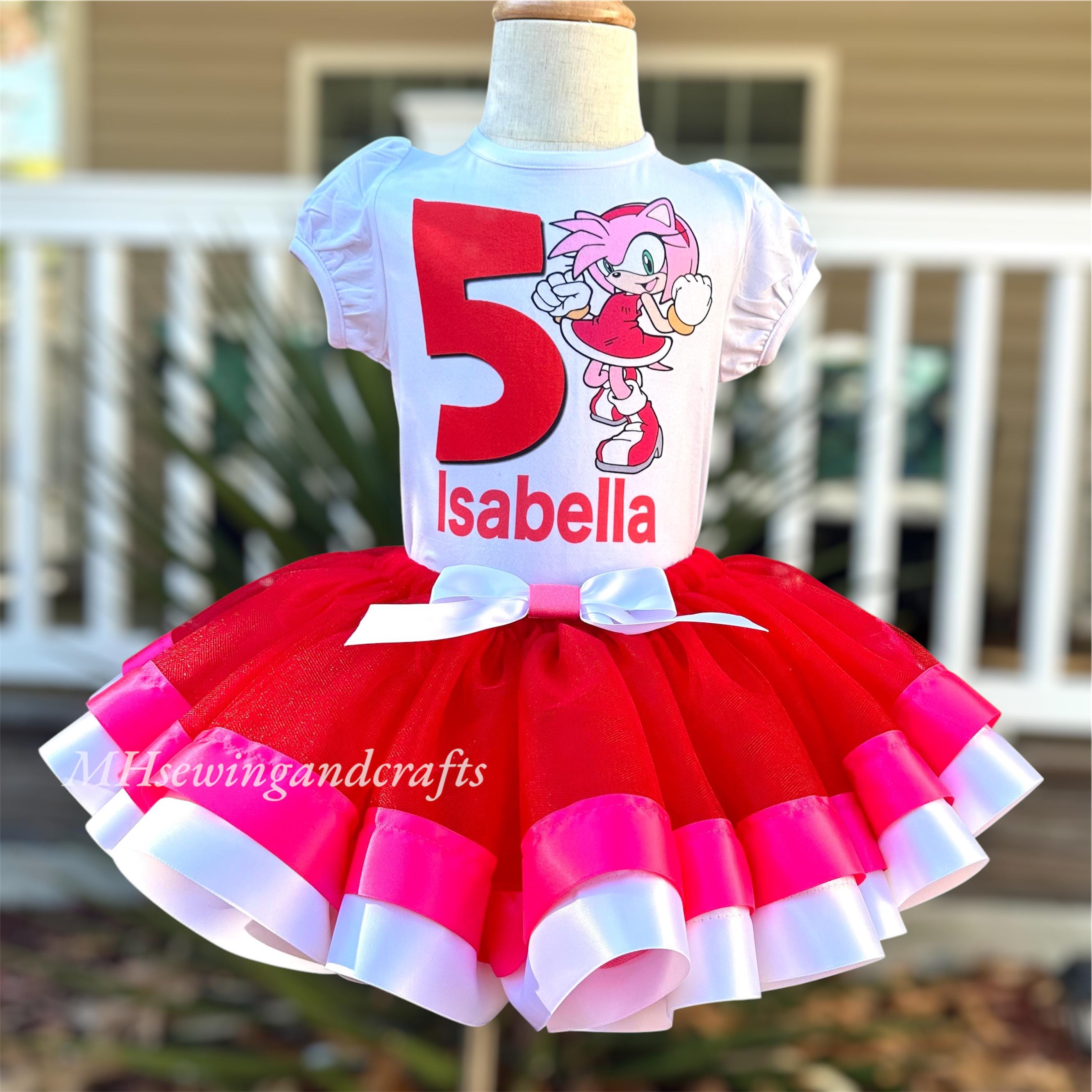 Amy Rose Birthday Outfit: Personalized Tutu & Shirt - Etsy
