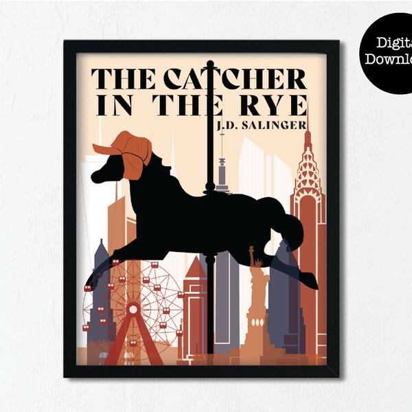 Catcher in the Rye Cover Art - Etsy
