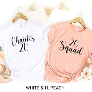 Chapter Twenty Shirt, 20th Birthday Shirt, 20 Squad T-shirt, Twenty AF ...