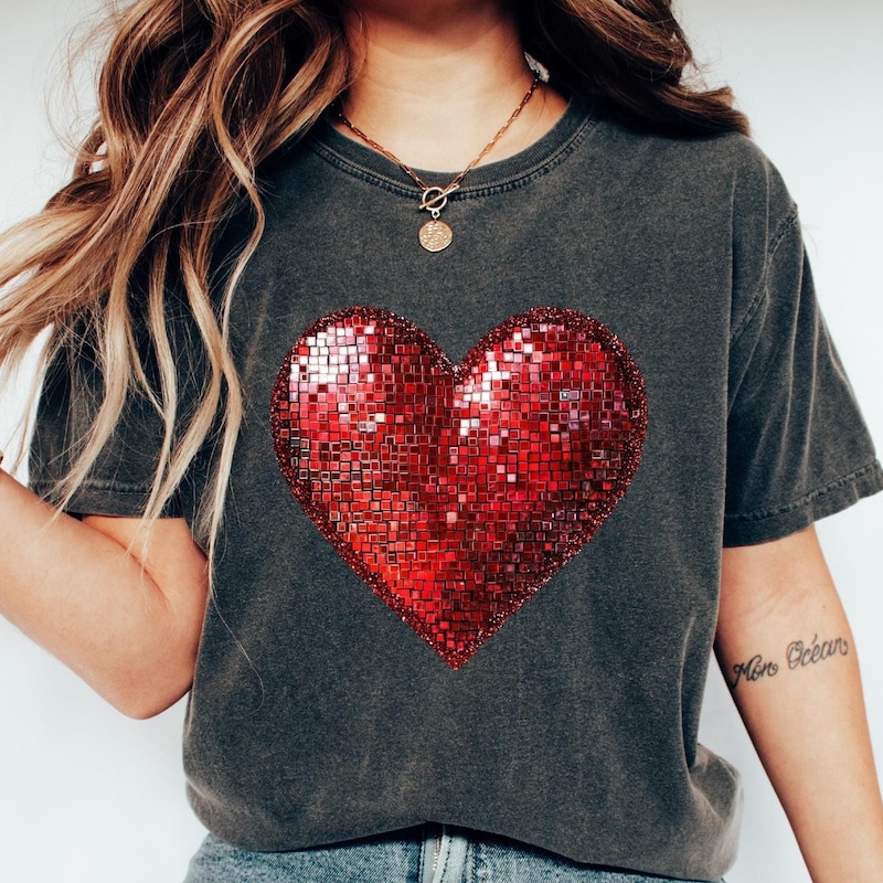 Red Heart Shirt - Etsy