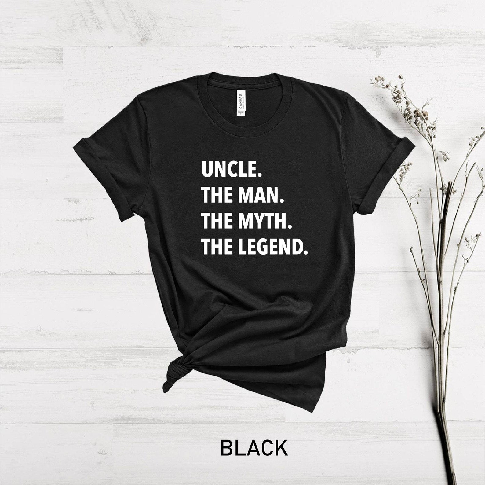 Uncle Shirt, Uncle the Man the Myth the Legend, Fathers Day Shirt ...