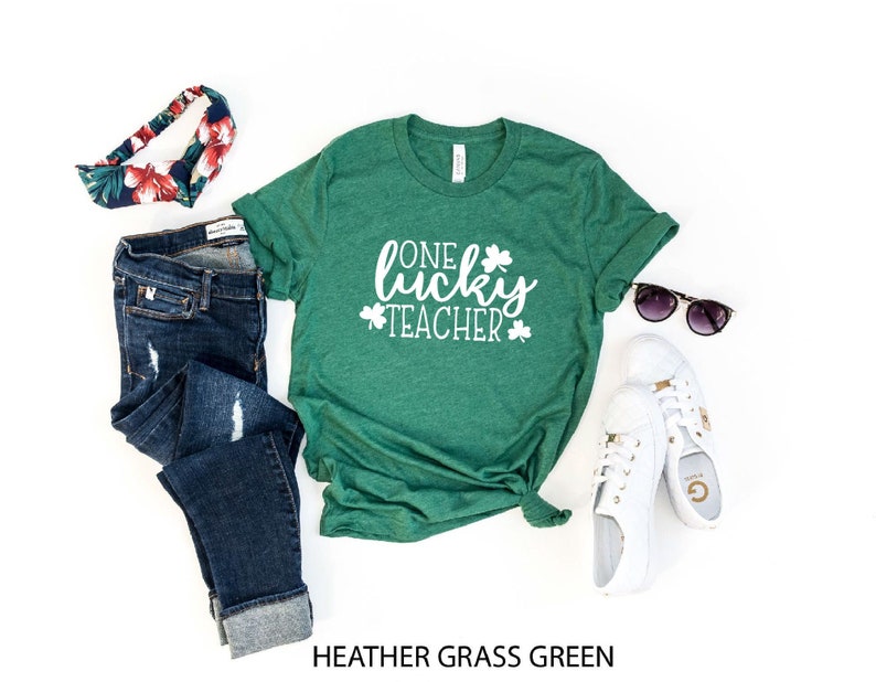 One Lucky Teacher Shirt St.patrick Day Teacher Shirt | Etsy
