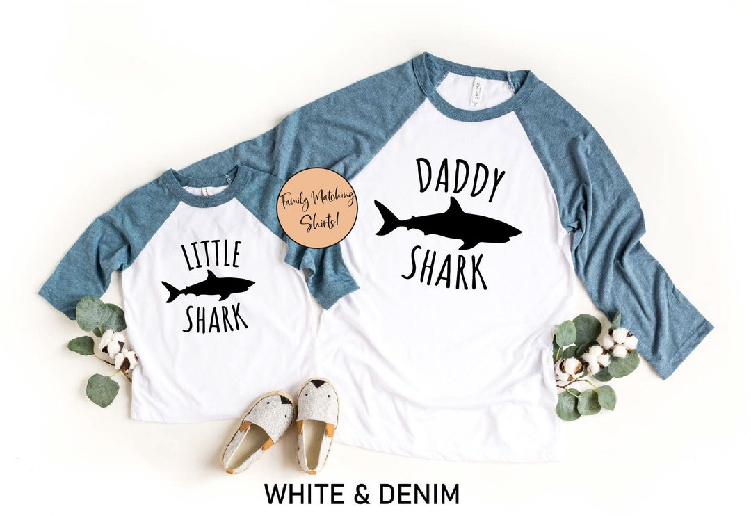 Baby Shark Shirt, Mommy Shark Raglan Shirt, Daddy Shark, Family ...