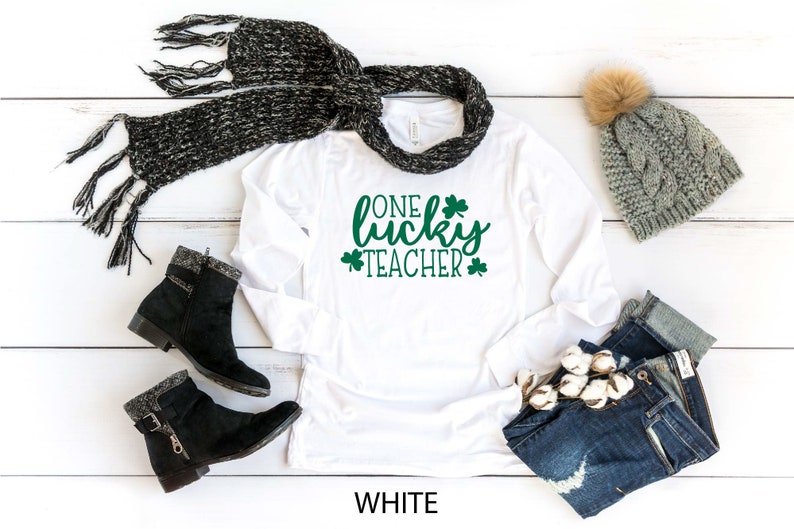 One Lucky Teacher Shirt St.patrick Day Teacher Shirt | Etsy