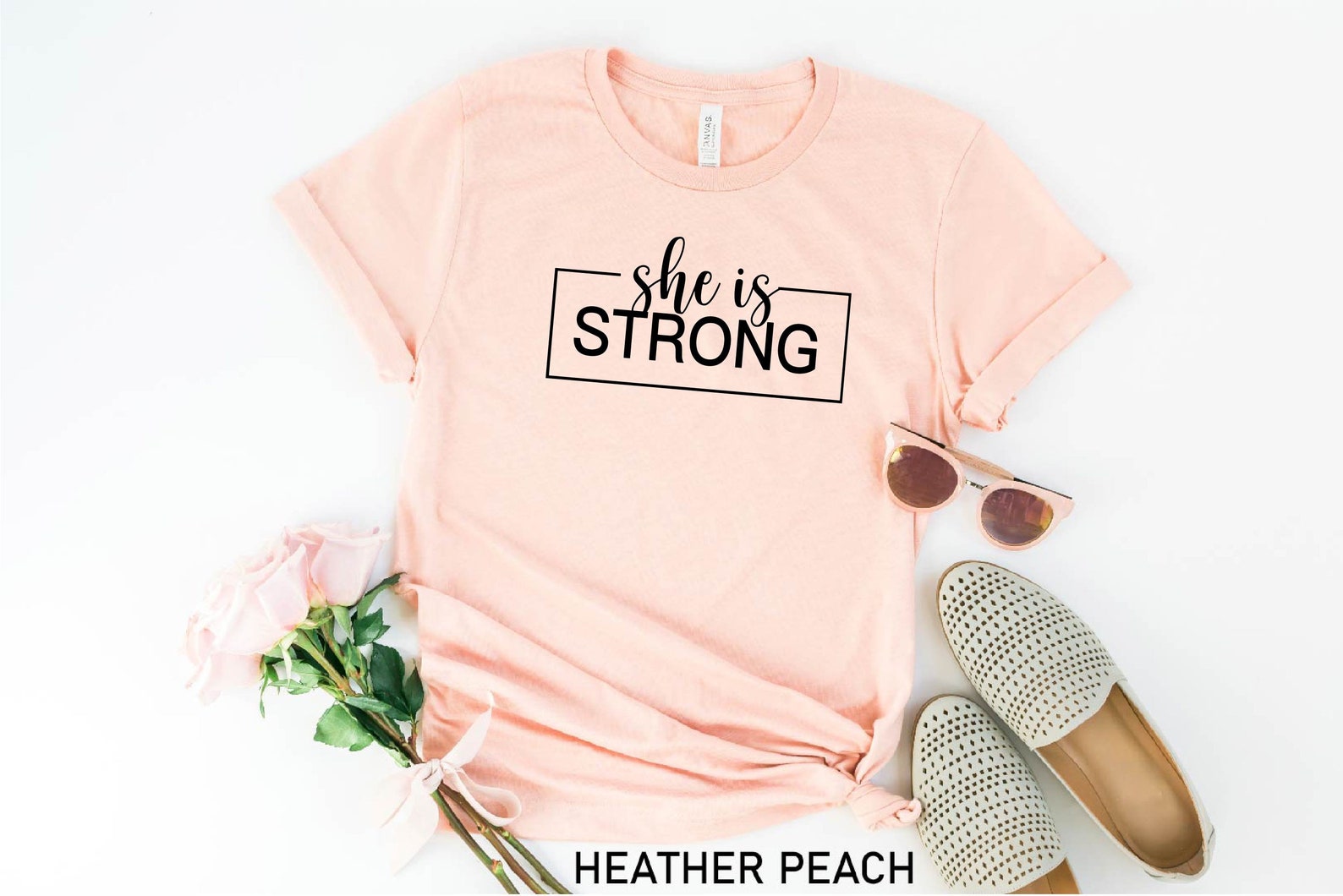 She is Strong Shirt, Shirt She is Strong, Yoga Shirt, Workout Shirt ...