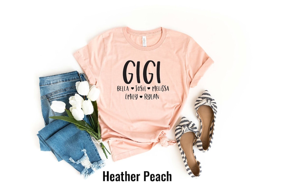 GIGI Shirt, Personalized Gigi T-shirt,grandma-life Shirt, Gigi Custom V ...