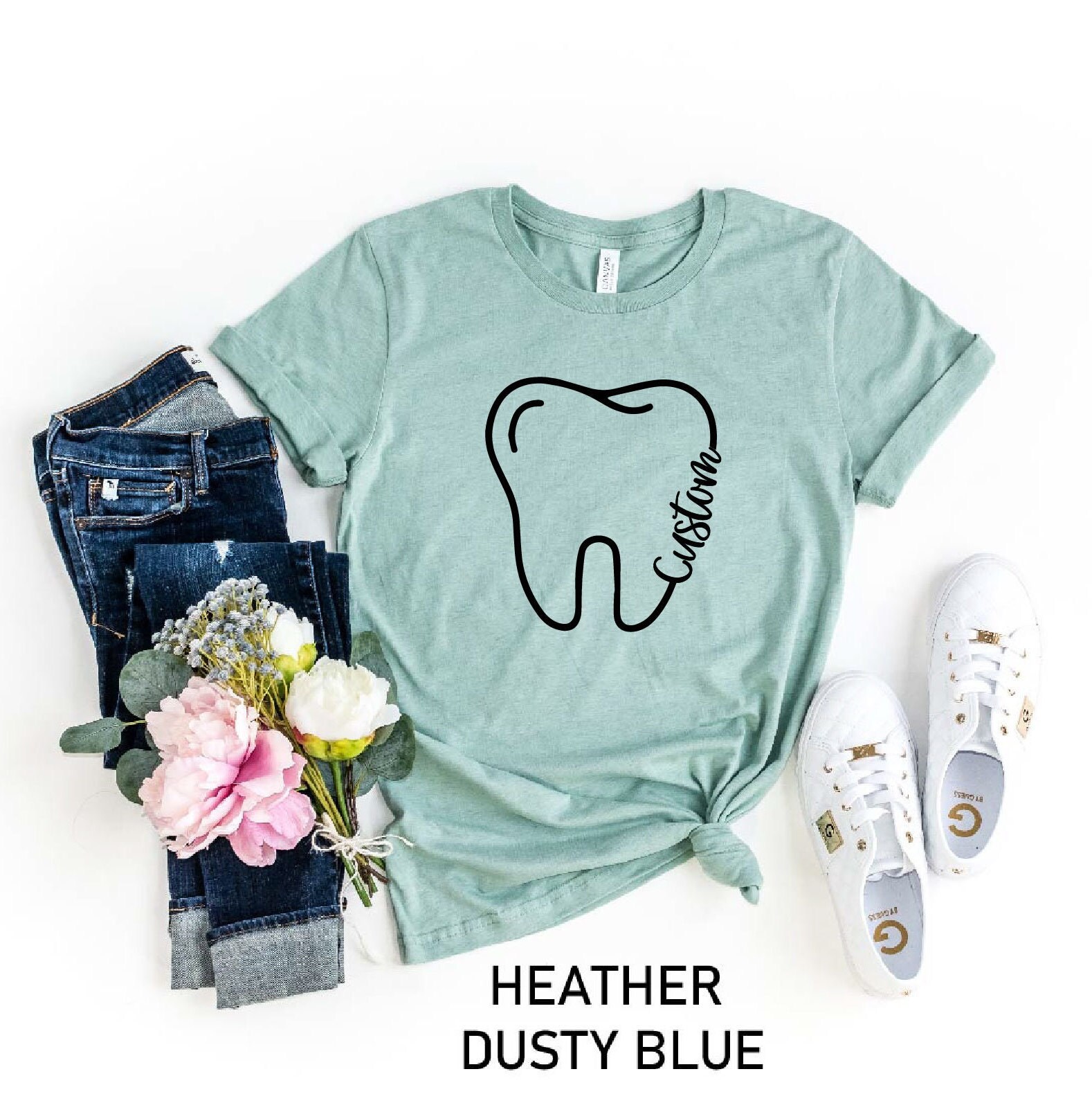 Dentist Custom Shirt, Dentist Personalized Shirt, Tooth Shirt, Cute ...