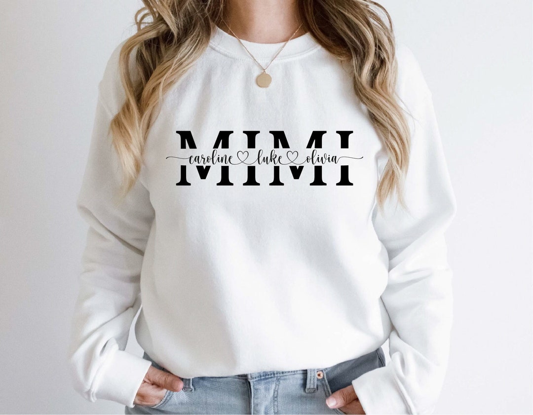 Mimi Sweatshirt, Personalized Mimi Shirt, Grandma-life Shirt, Mimi ...