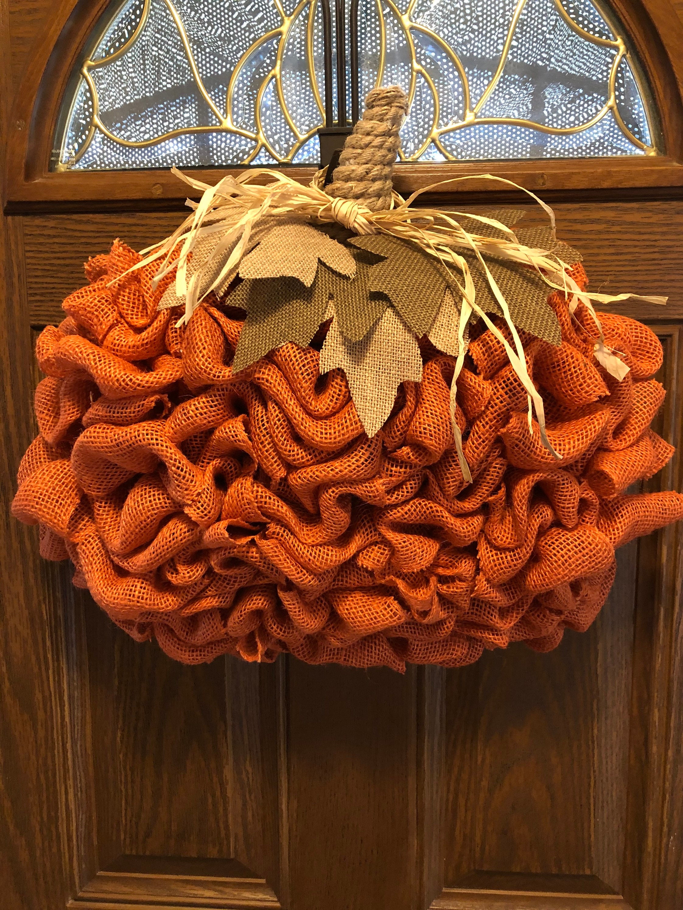 Pumpkin Wreath - Etsy