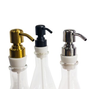 Chemistry Soap Dispenser Larger Clear Flask Silicone & Pump Top Options ...
